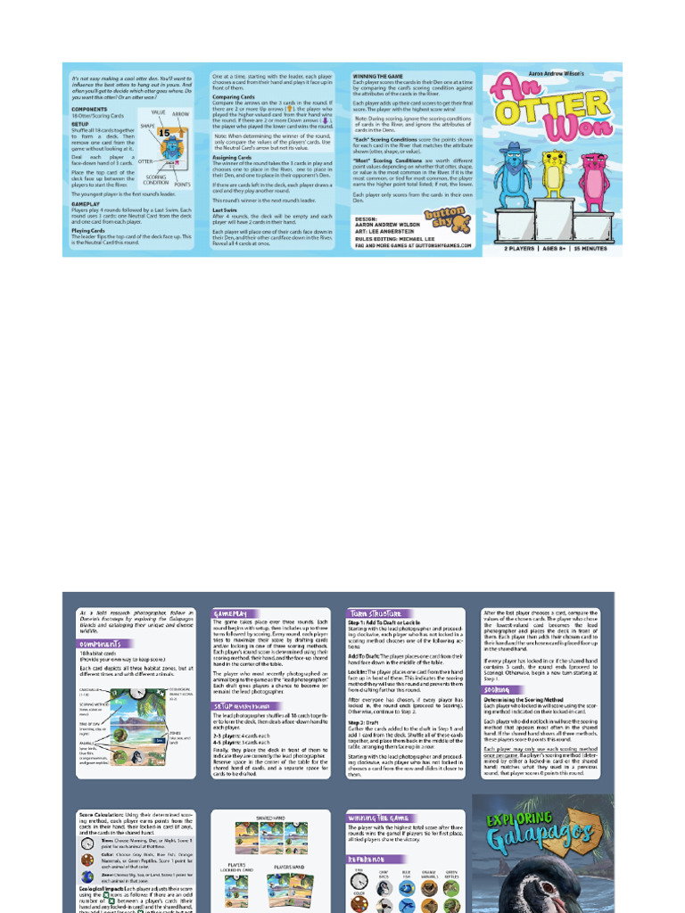 Button Shy Rules | PDF