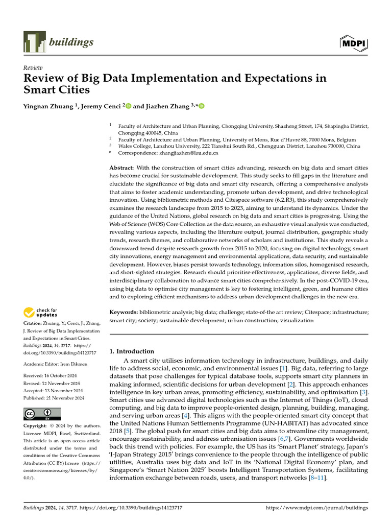 Review of Big Data Implementat | PDF | Big Data | Internet Of Things