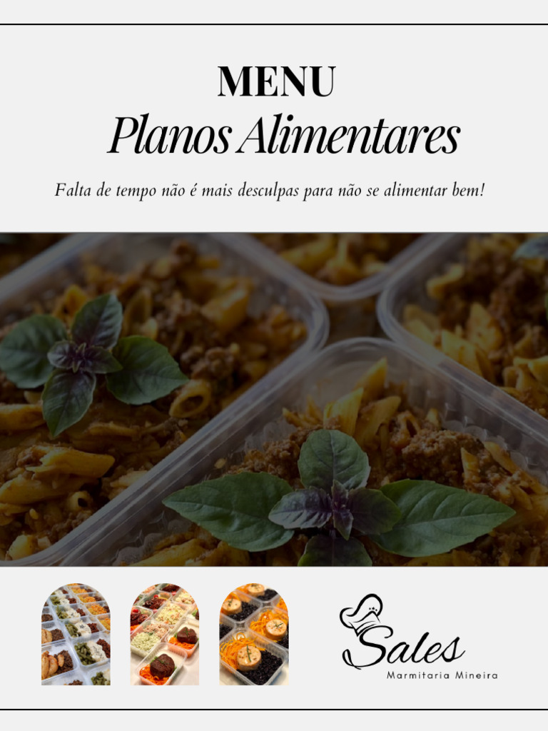 MENU - Planos Alimentares | PDF | Alimentos | Culinária