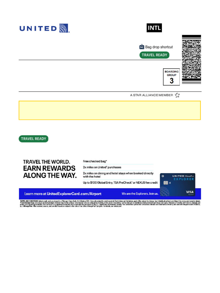 Houston To Toronto Return Ticket Boarding Pass Checked in Confirmed 24 ...