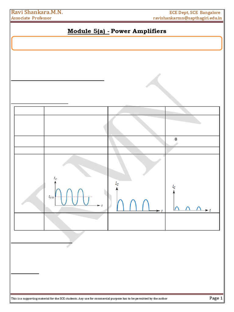 EPC - 5 (A) Power - Amplifiers - 2024 | PDF | Amplifier | Electrical ...