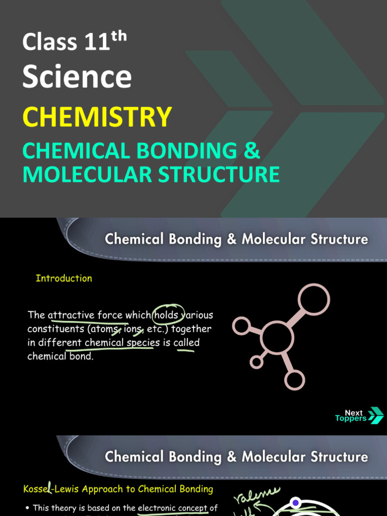 Chemical Bonding and Molecular Structure 11 th | PDF
