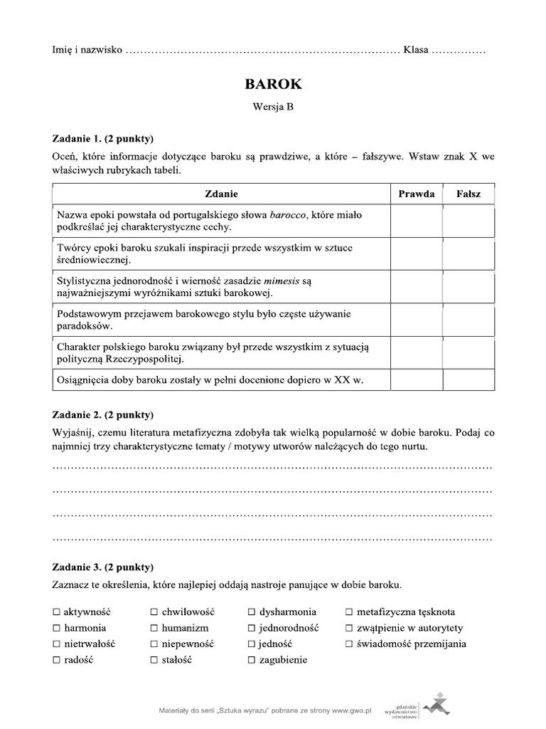 Barok SPRW | PDF