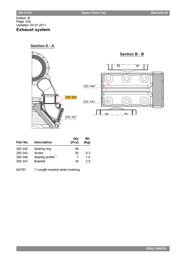 200-0129 exhaust system | PDF | Mechanical Engineering | Gas Technologies