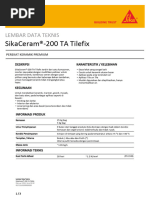 Kegunaan dan Daya Sebar MU-400 GranitFix | PDF