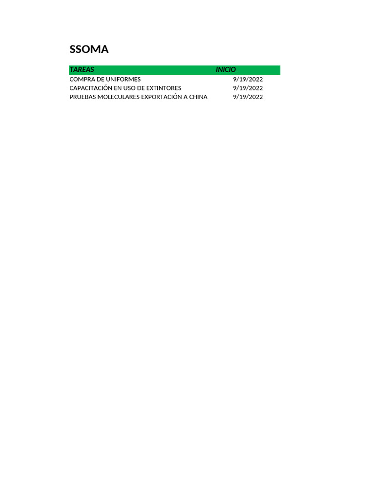 GANTH DE ACTIVIDADES | PDF