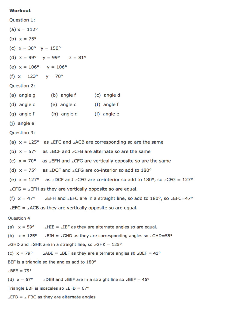Angles Alternate Corresponding 1 | PDF