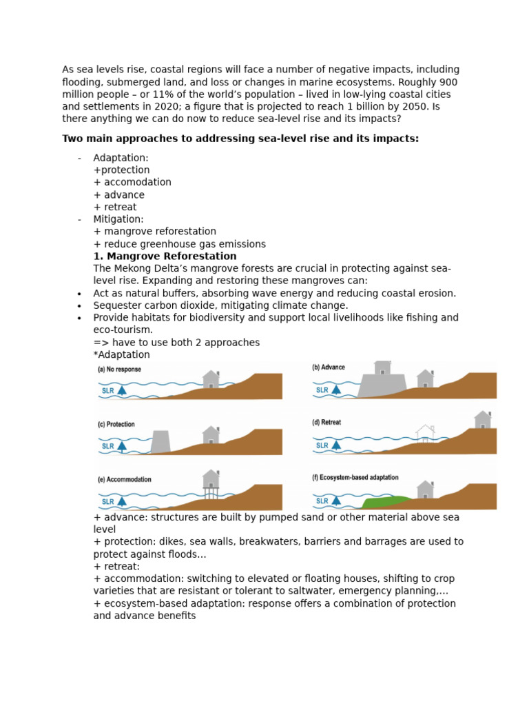 Conclusion Sea-Level Rise | PDF | Climate Change Mitigation | Sea Level ...
