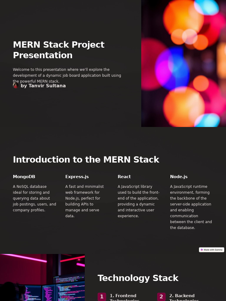 MERN Stack Project Presentation (1) | PDF | Java Script | Databases MERN Stack Project Presentation (1) | PDF | Java Script | Databases