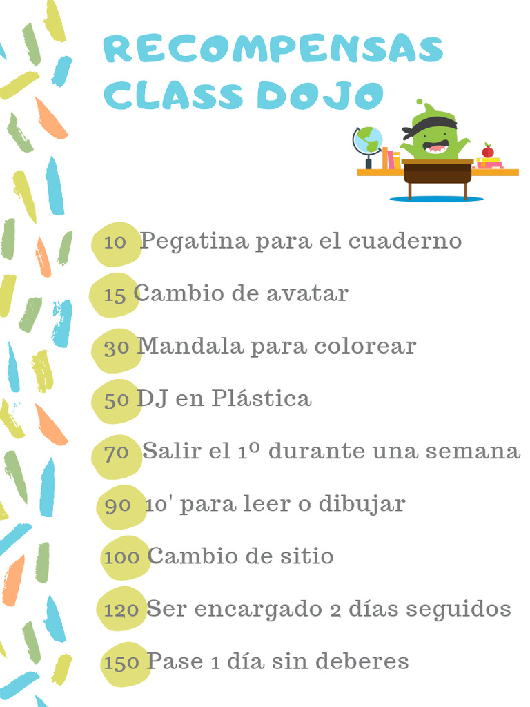 Recompensas Class Dojo | PDF