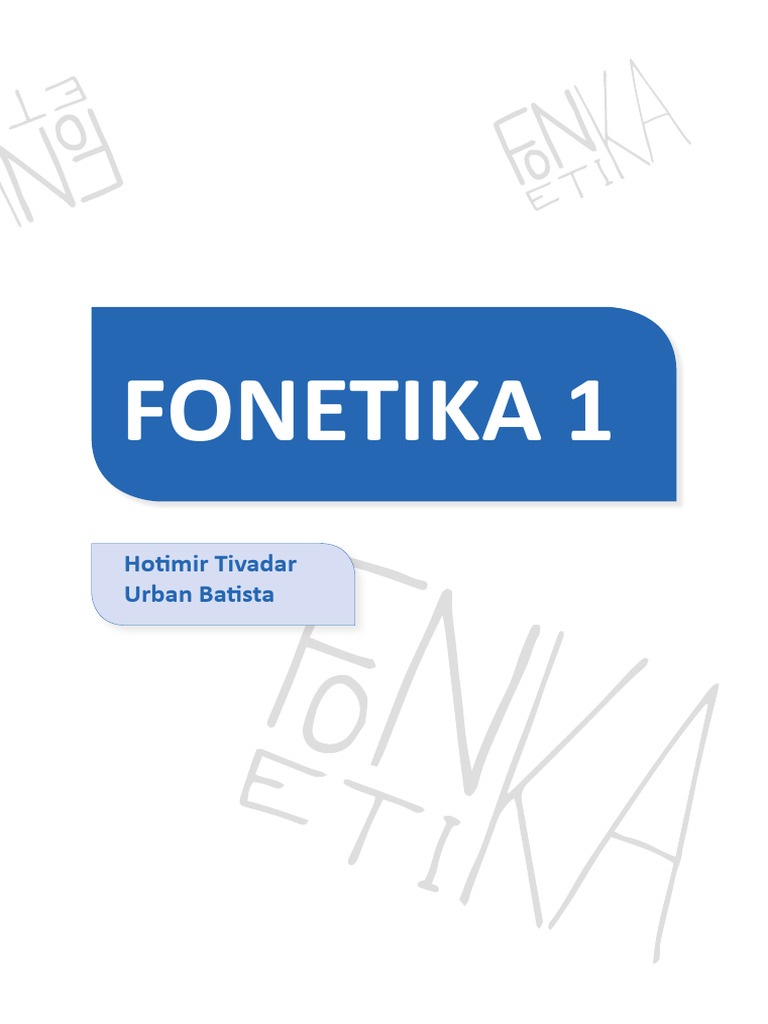 Fonetika-1 Notranjost Listanje | PDF