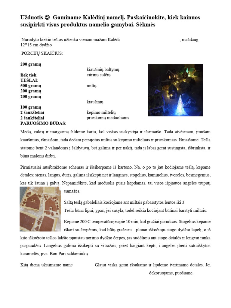 Kalėdinis Meduolis | PDF