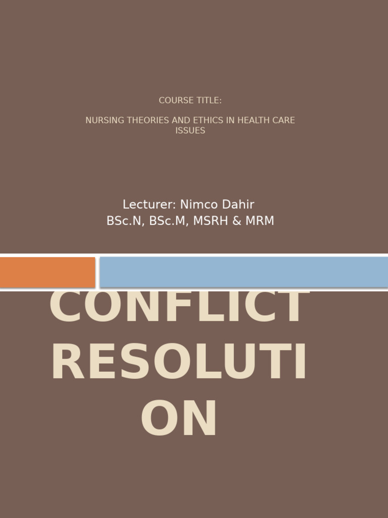 Conflict Resolution | PDF | Conflict Resolution | Anger