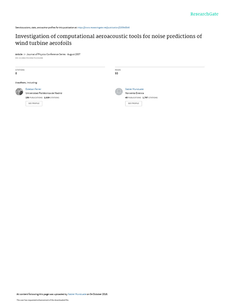 Investigation_of_computational_aeroacoustic_tools_ | PDF | Turbulence | Airfoil