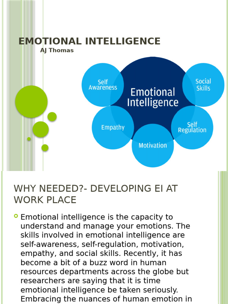 Enhancing Emotional Intelligence at Work | PDF | Perception | Emotional ...