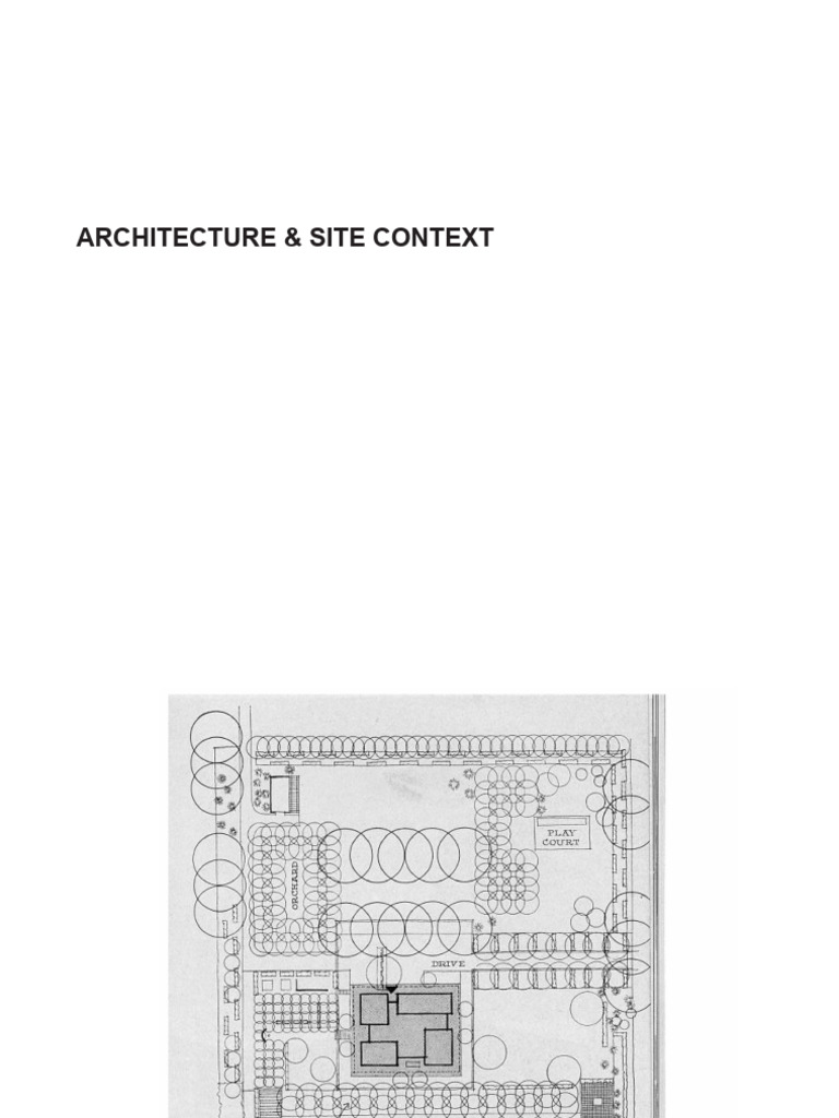 Lecture IX - Past Site Planning Project Samples | PDF | Earth Sciences ...