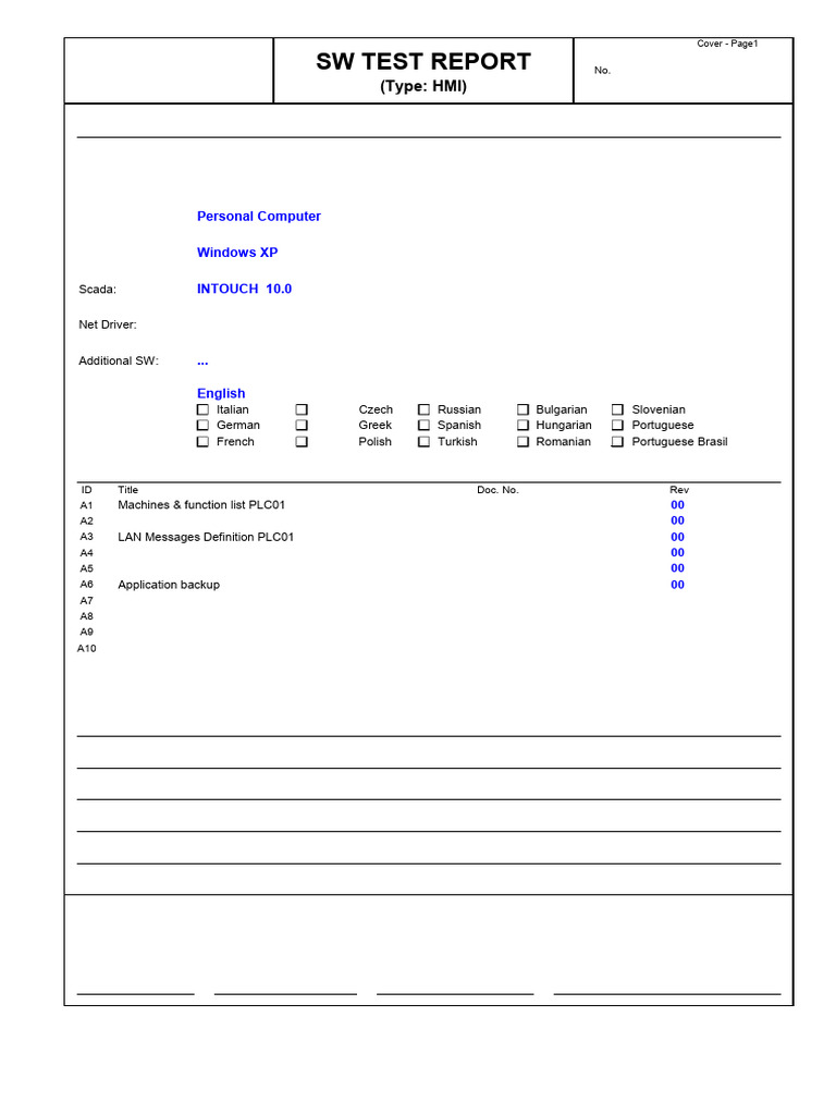 Sw Test Report Hmi | PDF | Chess | Chess Openings