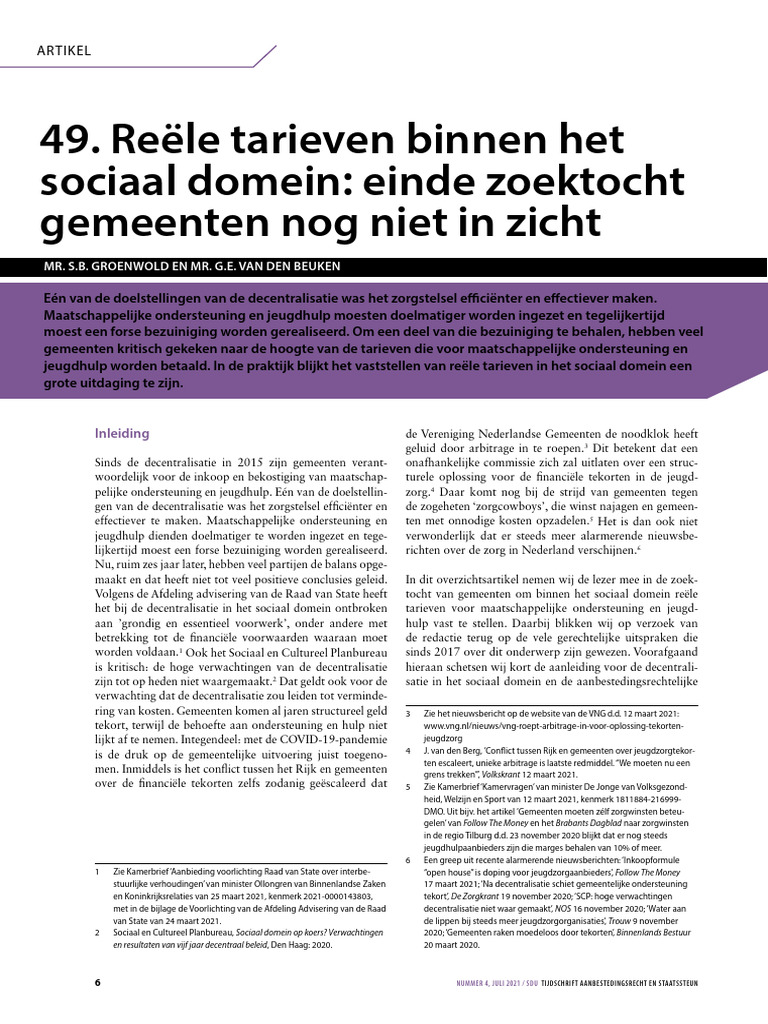 210701+Croon+advocaten+-artikel+reele+tarieven+ | PDF