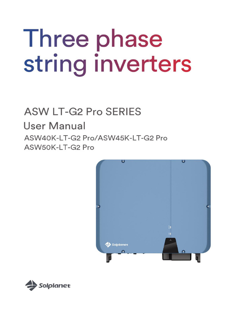 Asw Ltg2 Pro Series | PDF | Electrical Connector | Power Inverter