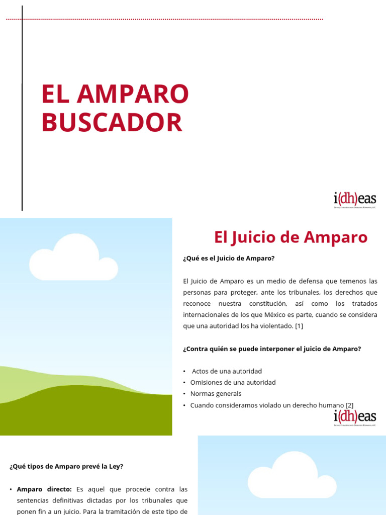Presentación Amparo Buscador y Acciones de Busqueda | PDF | Habeas corpus | Género