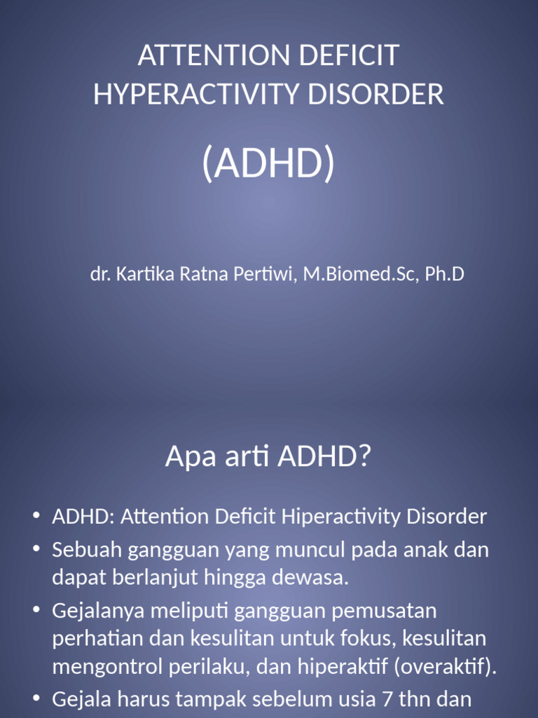 ADHD | PDF