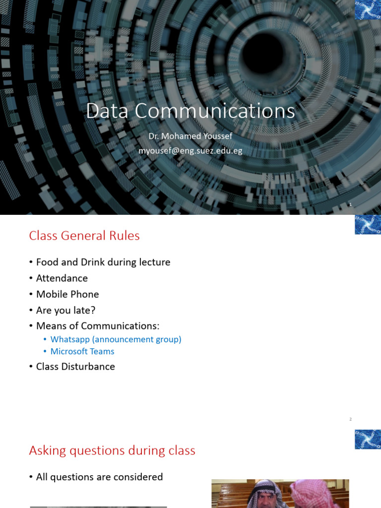 01 - Introduction To Data Communications | PDF | Computer Network | Osi Model