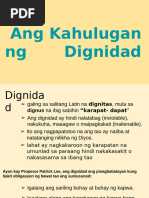 Ang Kahulugan NG Dignidad | PDF