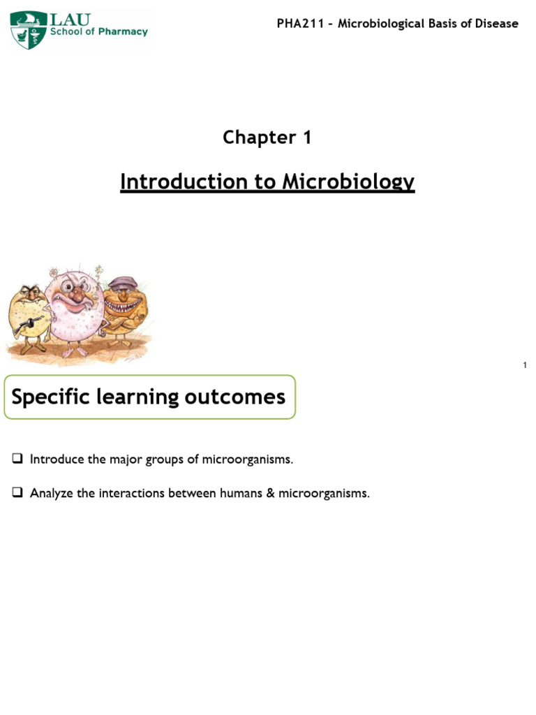 Chapter 01 - Introduction To Microbiology PDF | PDF | Cell (Biology) | Pathogen