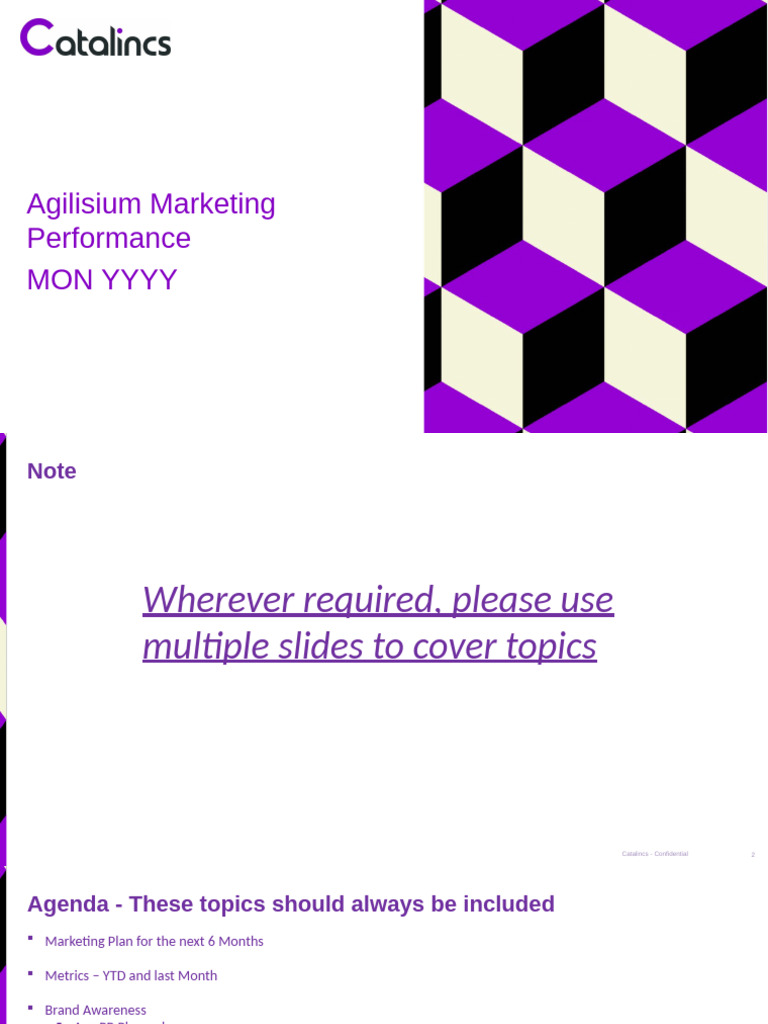 6-Month Marketing Performance Plan | PDF