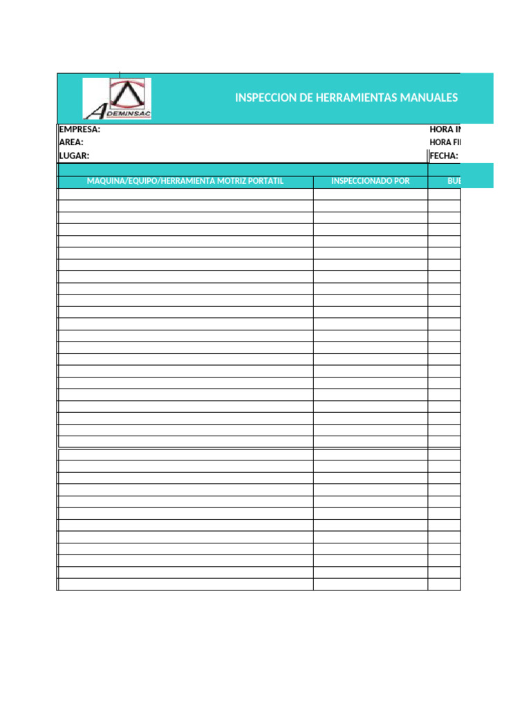 Check List Herram - 6 Juegos | PDF | Herramientas