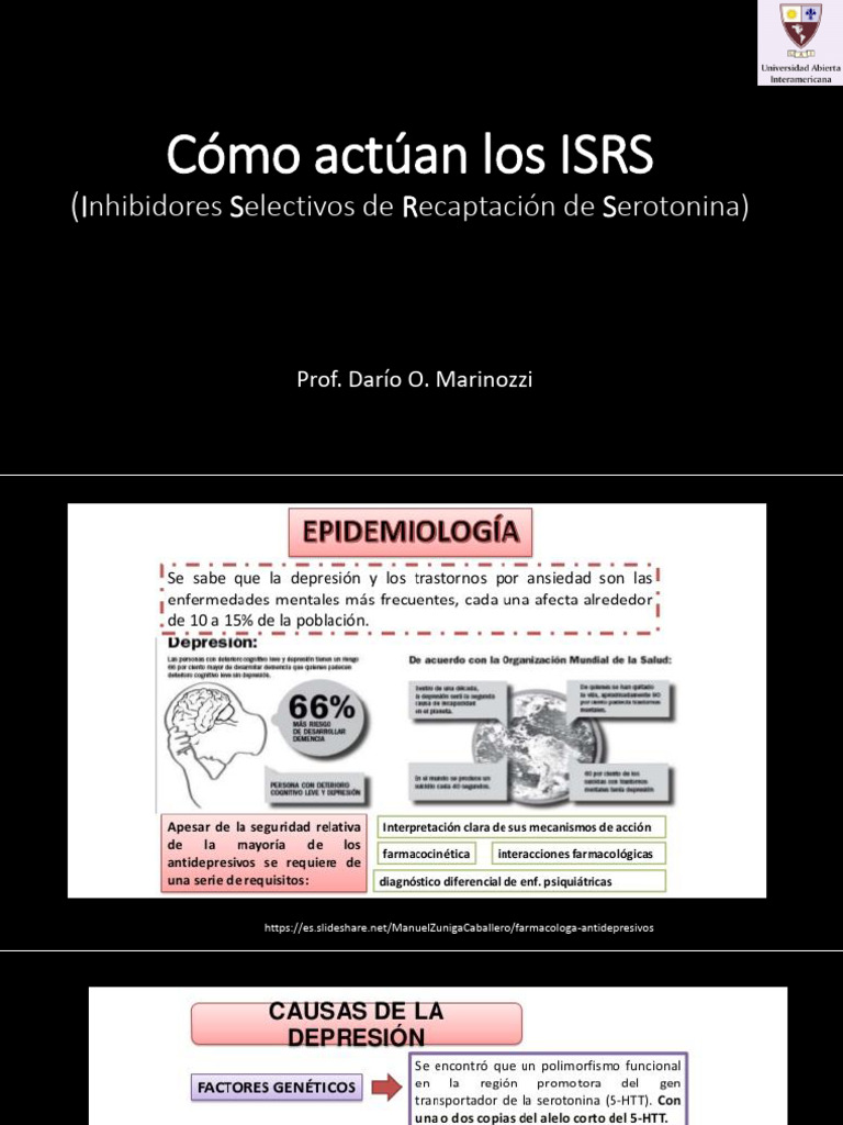 ISRS: Mecanismo de Acción | PDF