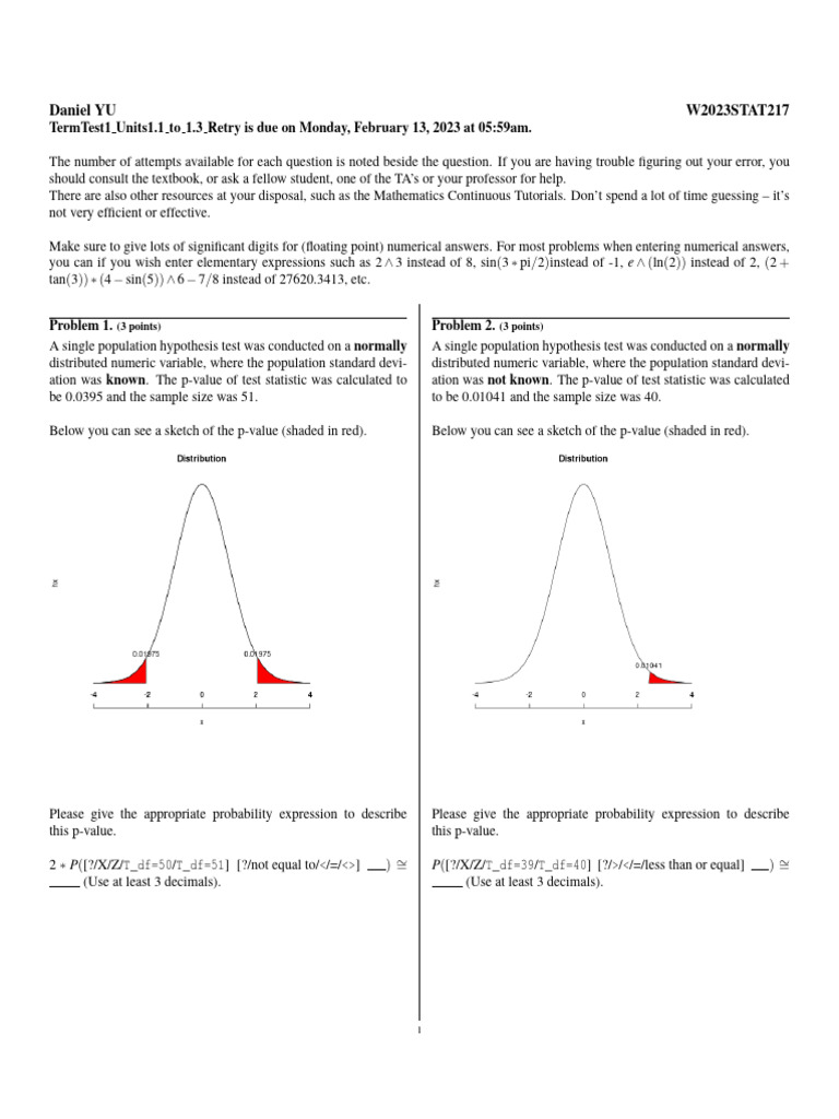 Units1.1 To 1.3 Retry | PDF | Type I And Type Ii Errors | Statistical ...