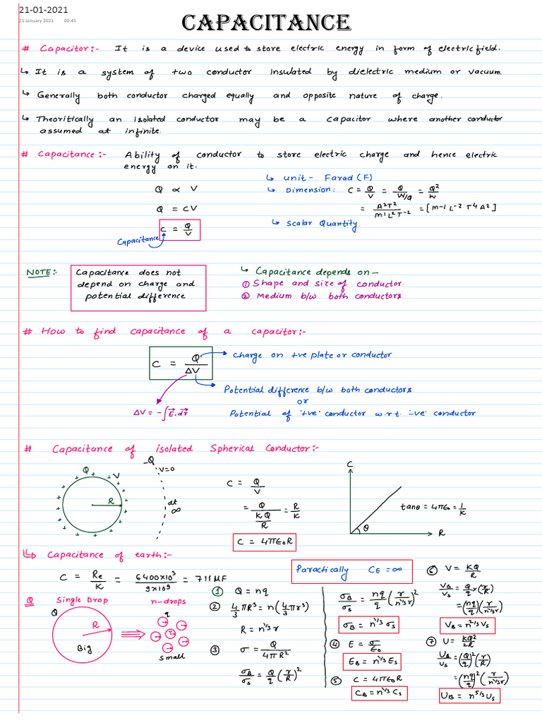 Capacitance | PDF