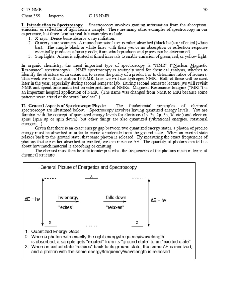 C-13 NMR | PDF | Carbon 13 Nuclear Magnetic Resonance | Nuclear Magnetic Resonance