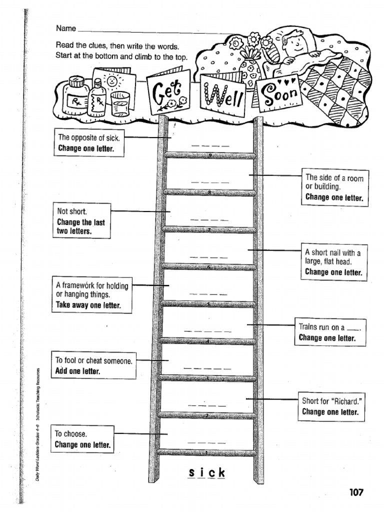 Word Ladders Grade 4-6-Pages-101 | PDF