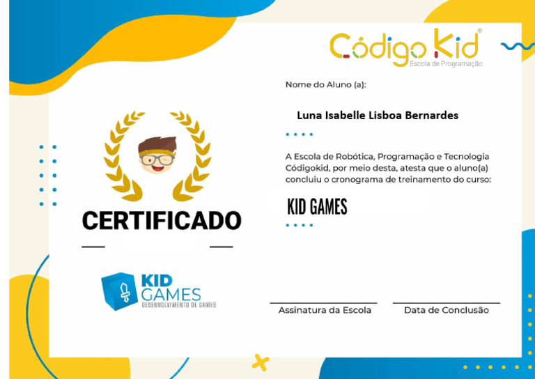 Cópia de Certificado Games.docx | PDF