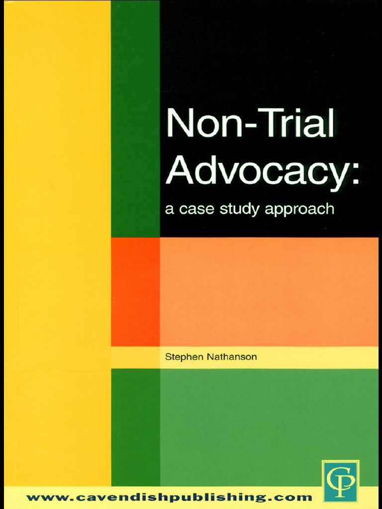 Non-Trial Advocacy - A Case Study Approach (PDFDrive) | PDF | Witness | Barrister
