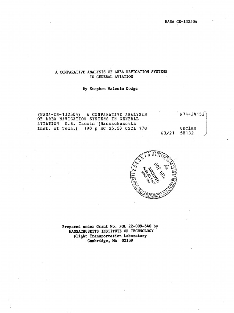 (NASA - CR-132504) : Massachusetts Institute of Technology | PDF ...