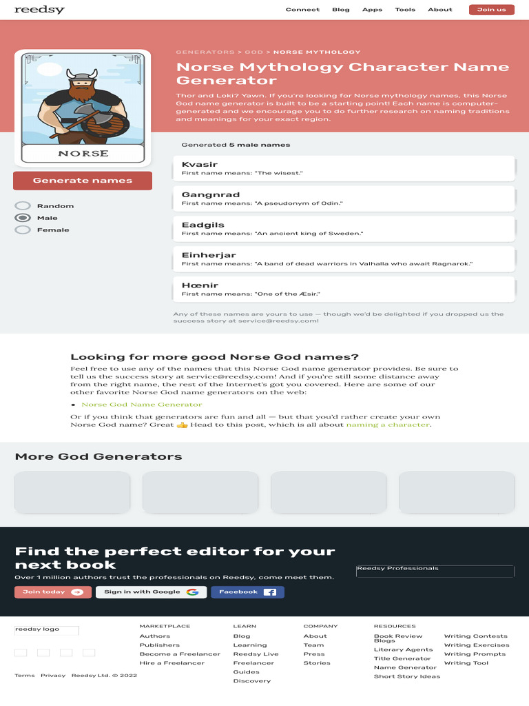 Norse God Name Generator Tool | PDF | Norse Mythology | Germanic Gods