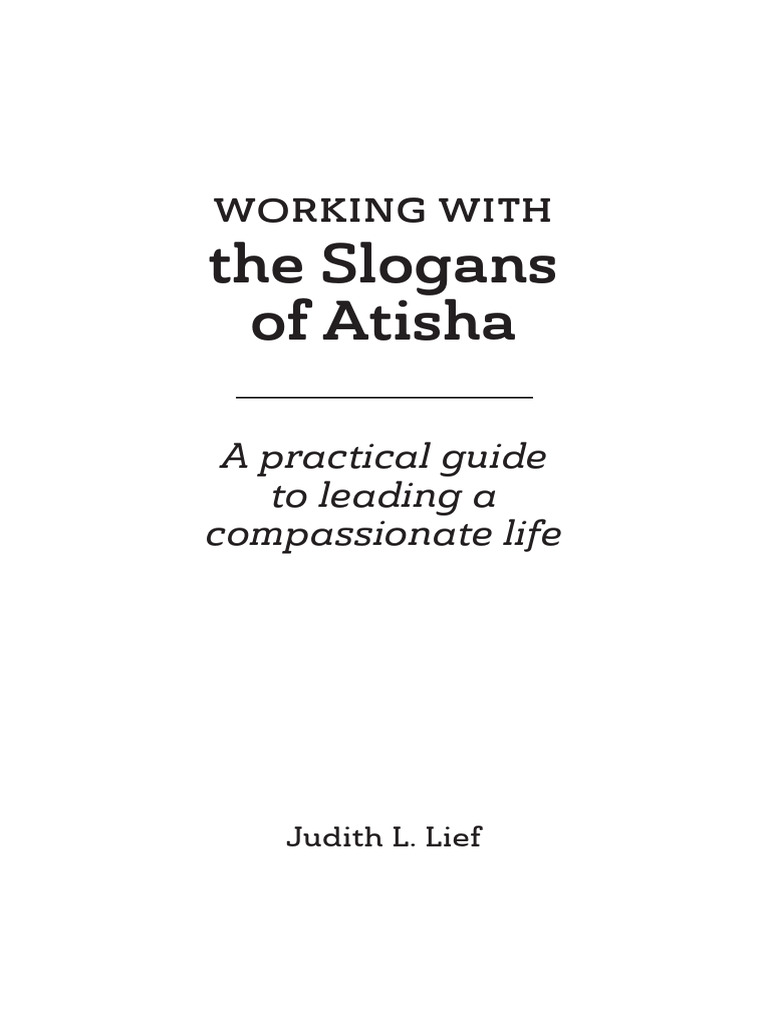 Atisha Slogans for Tablet v2 | PDF | Psychology