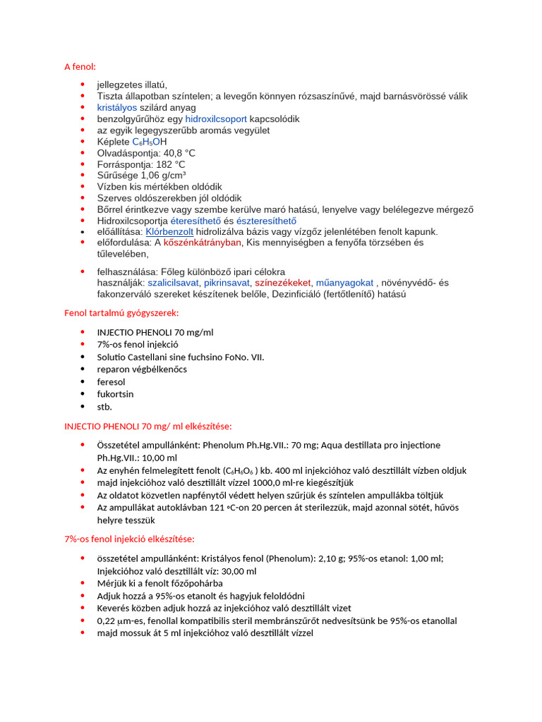 A Fenol | PDF