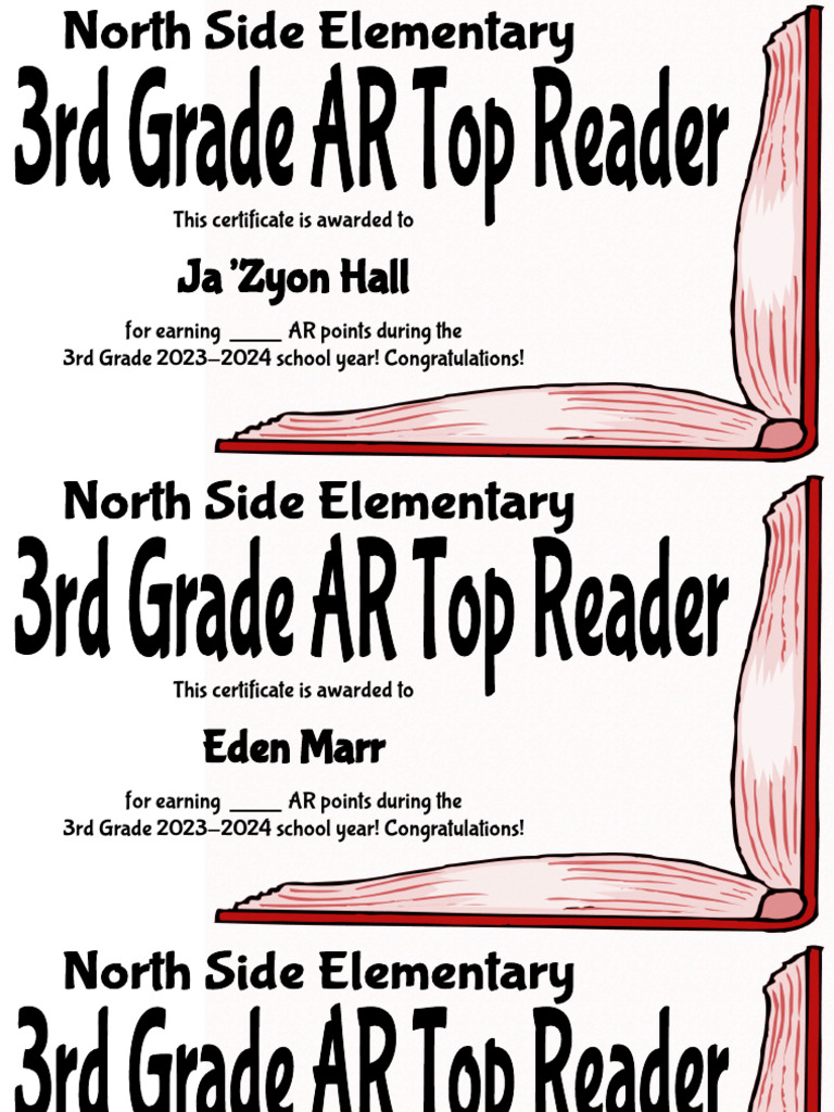 Accelerated Reader Certificate | PDF