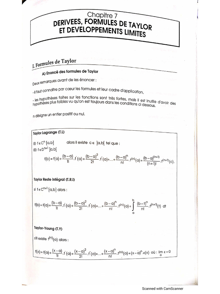 Développement Limité | PDF