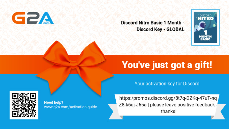 Discord Nitro Basic Key Activation Guide | PDF