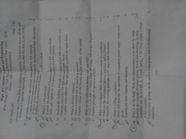 EEE (CT - Tarek Sir) | PDF