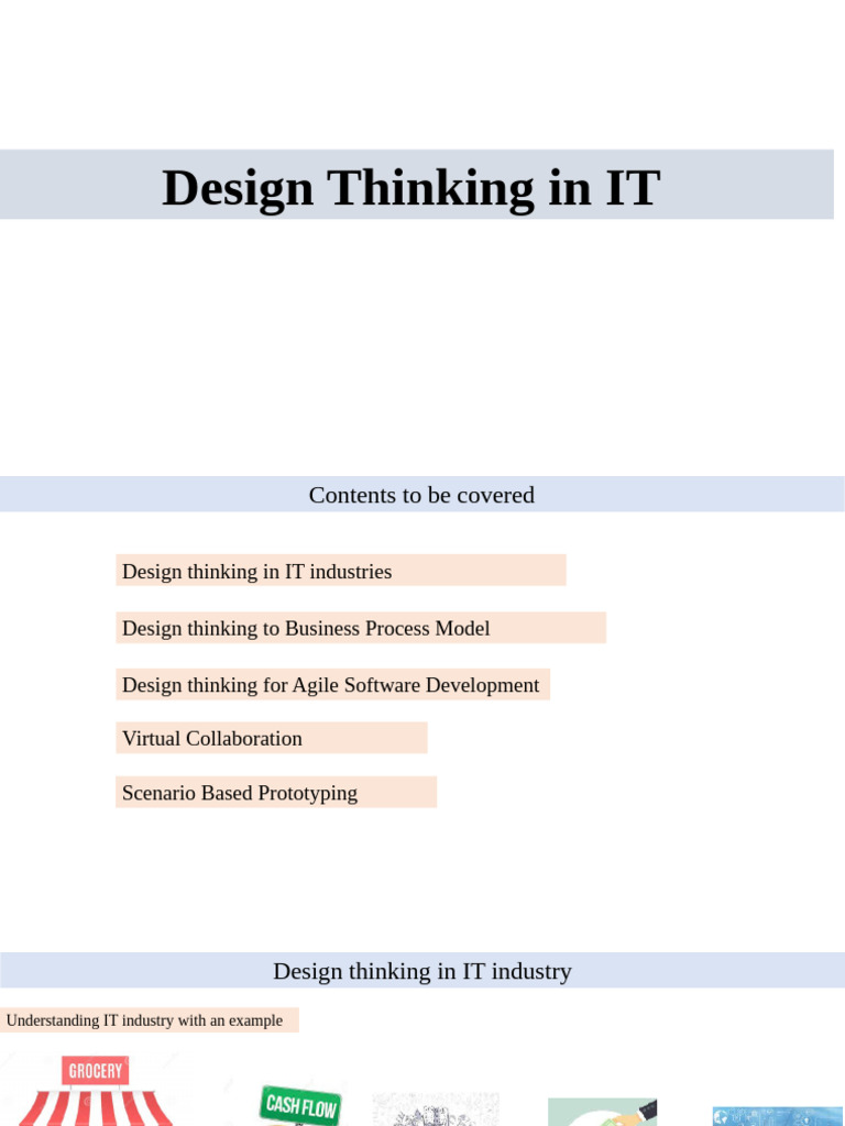 Module 3 - Design Thinking in IT Industries | PDF | Agile Software ...