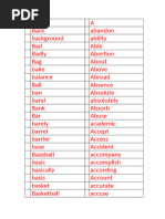 3000 Most Common English Words | PDF | Adolescence
