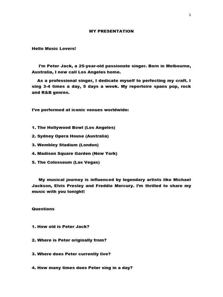 MY Presentation II | PDF