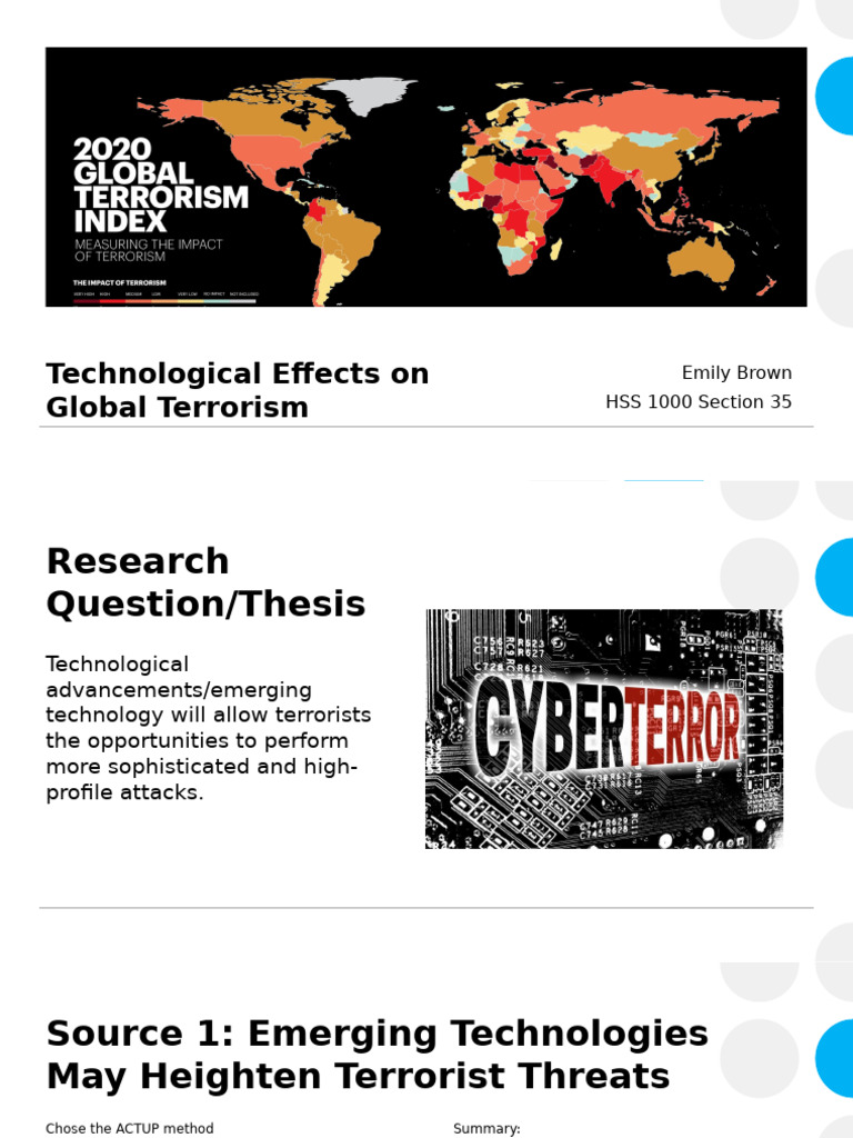 Technology and Terrorism | PDF | National Security