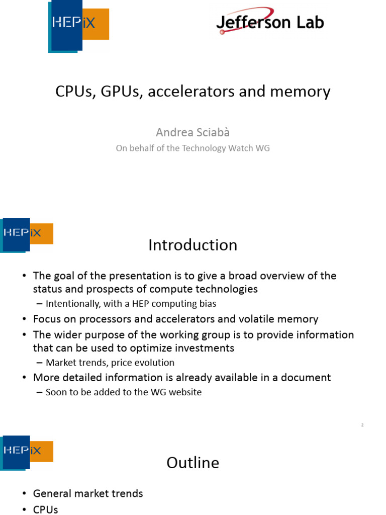 CPUs_GPUs_accelerators_and_memory_v1.0 | PDF | Computing | Integrated Circuit